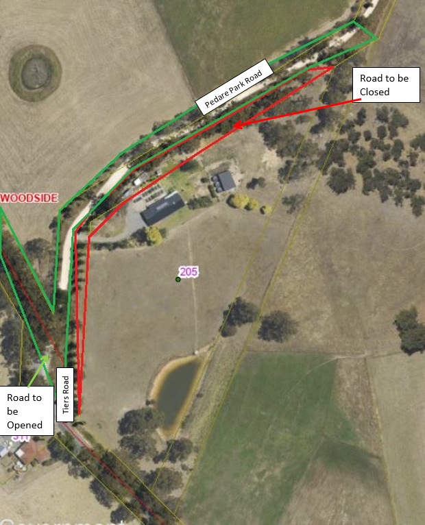 Proposed Road Realignment - 205 Pedare Park Road, Woodside | Adelaide ...